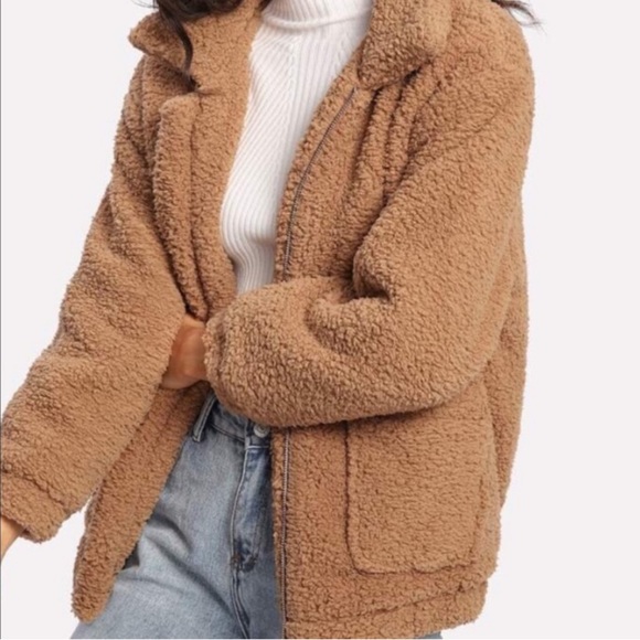 Jackets & Coats | Fuzzy Teddy Jacket Caramelcamel | Poshmark